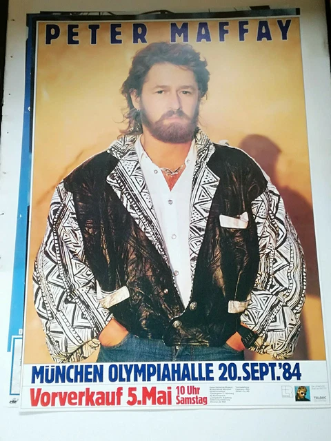 PLAKAT PETER MAFFAY 1984 Tour Poster Original DIN A0 TOP EUR 29,00 ...