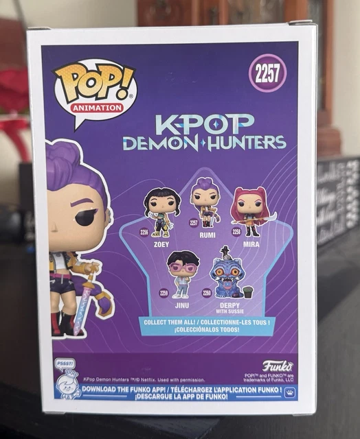 FUNKO POP! ANIMATION: RUMI #2257 K-Pop Demon Hunters W/Protector IN ...