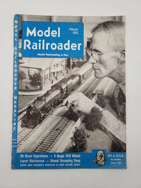 VINTAGE MODEL RAILROADER Magazine - February 1952- Train Hobbyist ...