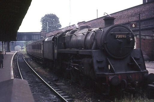 ORIGINAL COLOUR SLIDE of 73090 BR Standard steam loco £3.99 - PicClick UK