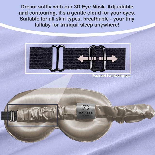 EYE MASK - 3D Contoured Eye Mask for Sleeping, Eye Cover Sleep Mask w ...