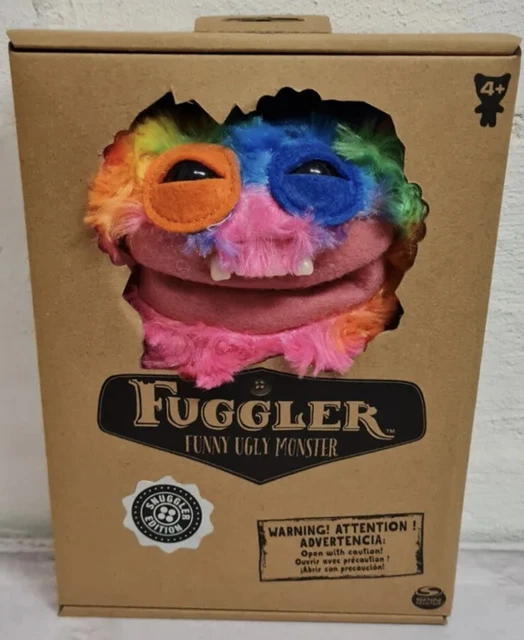 FUGGLER RAINBOW 22CM Funny Ugly Monster Plush Grin Grin Soft Toy Teddy ...