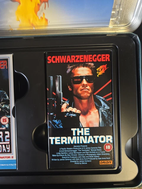 TERMINATOR & T2 Judgment Day Ltd Edition VHS Box Set Collectible Metal ...
