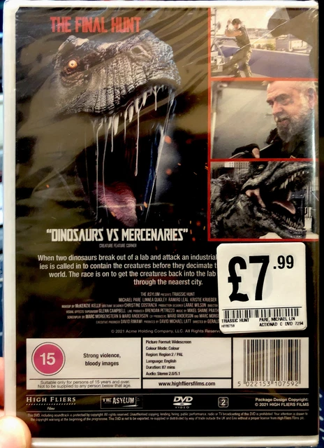 TRIASSIC HUNT 2021 Action Dinosaurs Like Jurassic Park World DVD ...