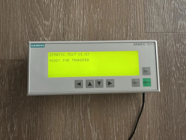 SIEMENS SIMATIC TD17 HMI Textdisplay 6AV3 017-1NE30-0AX0 Profibus S5 S7 ...