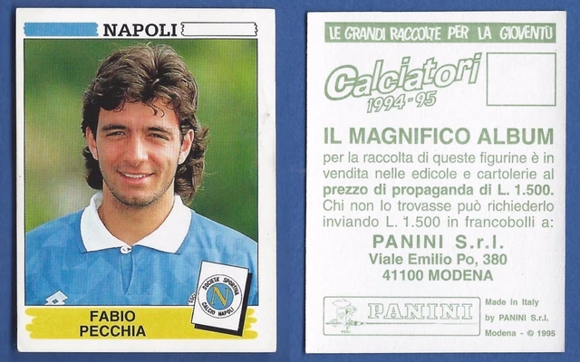 FIGURINA CALCIATORI PANINI 1994/95 - Nuova/New N.235 Pecchia - Napoli ...