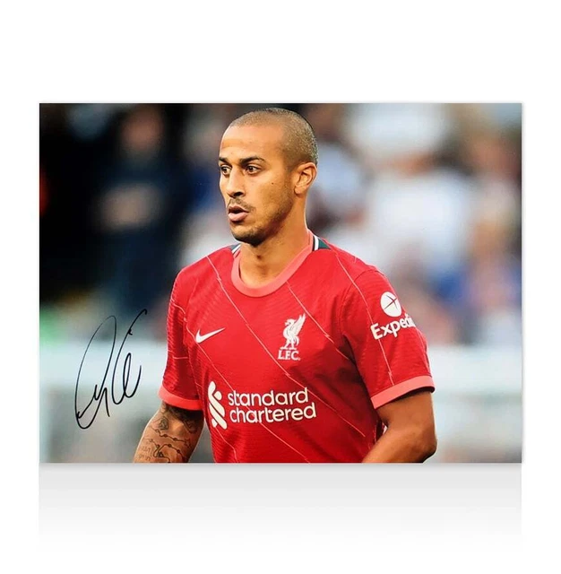 FOTO FIRMATA THIAGO Alcantara Liverpool: autografo maestro centrocampo ...