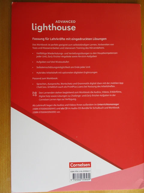 LIGHTHOUSE 1 ADVANCED Lehrerfassung vom Workbook mit Lösungen Lehrkräftefassung EUR 6,90 ...