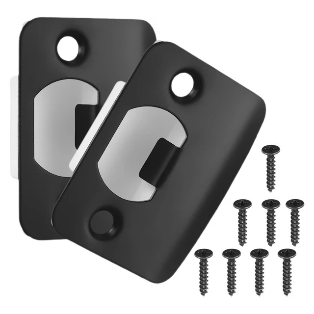 2 PCS DOOR Lock Plate Bolt Receiver Deadbolt Catch Strike Plates £6.29 ...