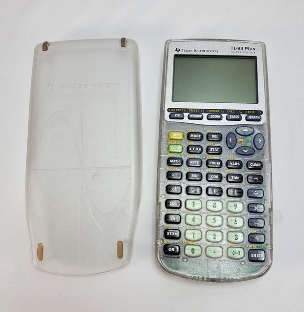 TEXAS INSTRUMENTS TI-83 Plus Silver Edition Graphing Calculator Clear ...