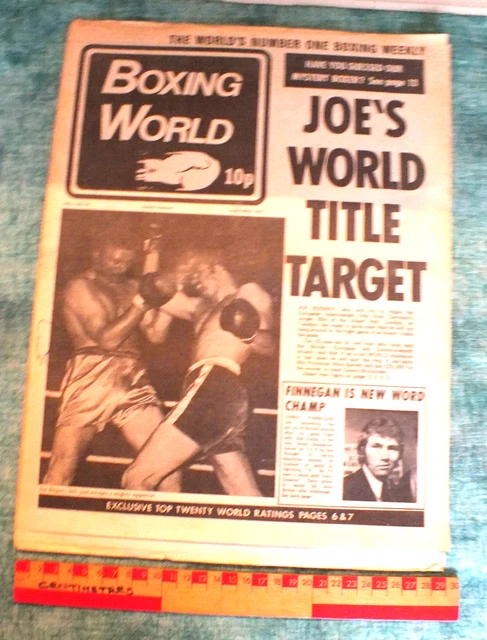VINTAGE BOXING WORLD - BUGNER / FINNEGAN / BLIN - VOL 1 No.16 1972 £5. ...