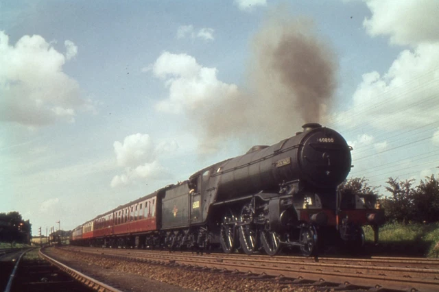 35MM RAILWAY SLIDE: COLOUR-RAIL: BRE 1663: CLASS V2: 60800 GREEN ARROW ...