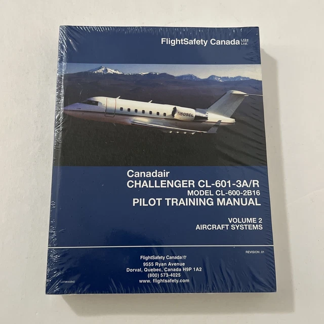 CHALLENGER CL-601-3A/R, MODEL CL-600-2B16 Pilot Training Manual Vol ...