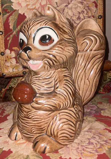 VINTAGE MCCOY-ARNEL’S COLLABORATION Figural Fox Squirrel Shaped Cookie ...