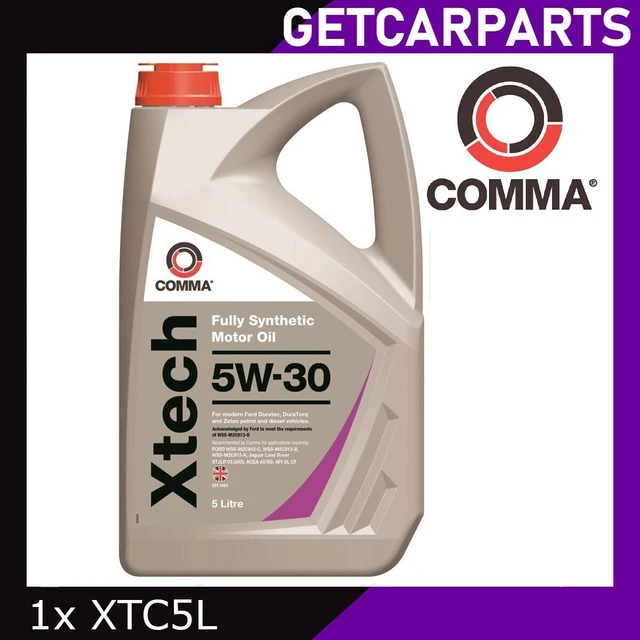 COMMA XTECH 5W30 Fully Synthetic Motor Oil ACEA A5/B5 5L - XTC5L £31.49 - PicClick UK