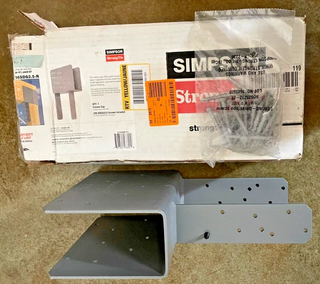 SIMPSON STRONG-TIE CCQ3-4-SDS2.5 3 x 4 Column Cap with Screws £155.34 ...