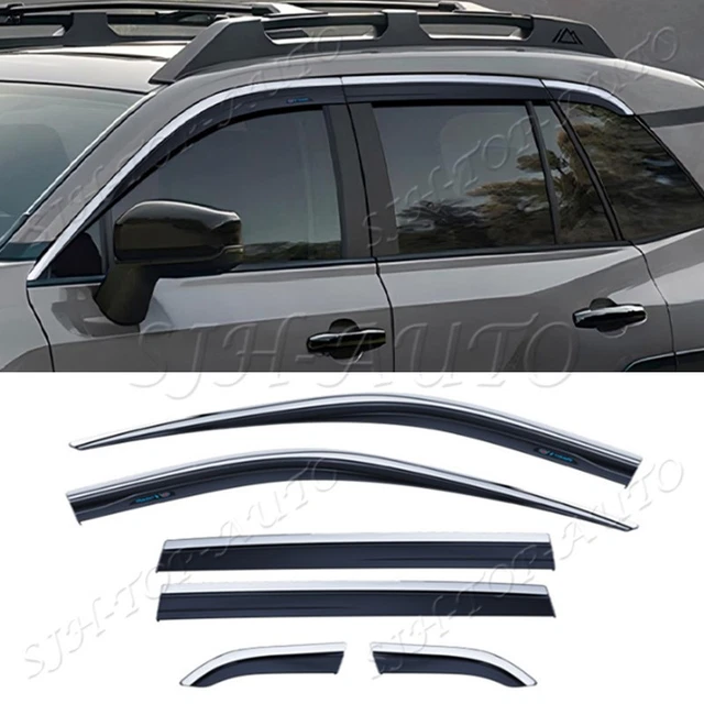 FOR 2026-2027 TOYOTA RAV4 Chrome Strip Window Visor Vent Shades Sun ...