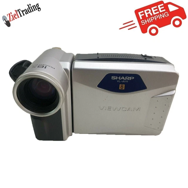 VINTAGE SHARP VL-A111H Viewcam 8 Camcorder 8mm Video Camera EUR 105,44 ...