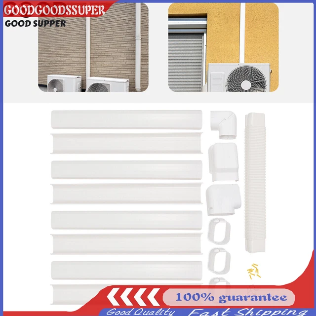 5& 17FT AIR Conditioner PVC Line Set Cover Kit For Split/Central AC ...