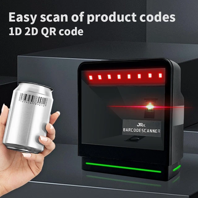 1D/2D DESKTOP BARCODE Scanner Qr Code Reader Hands-Free Usb 7N8P $116. ...