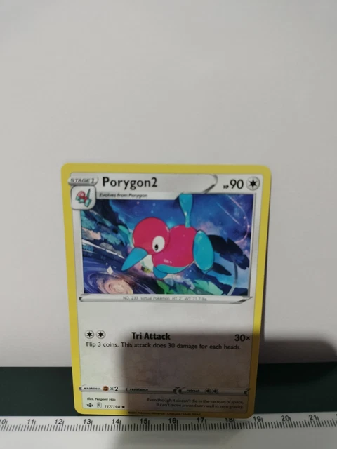 POKÉMON TCG PORYGON2 Sword & Shield - Chilling Reign 117/198 Regular ...