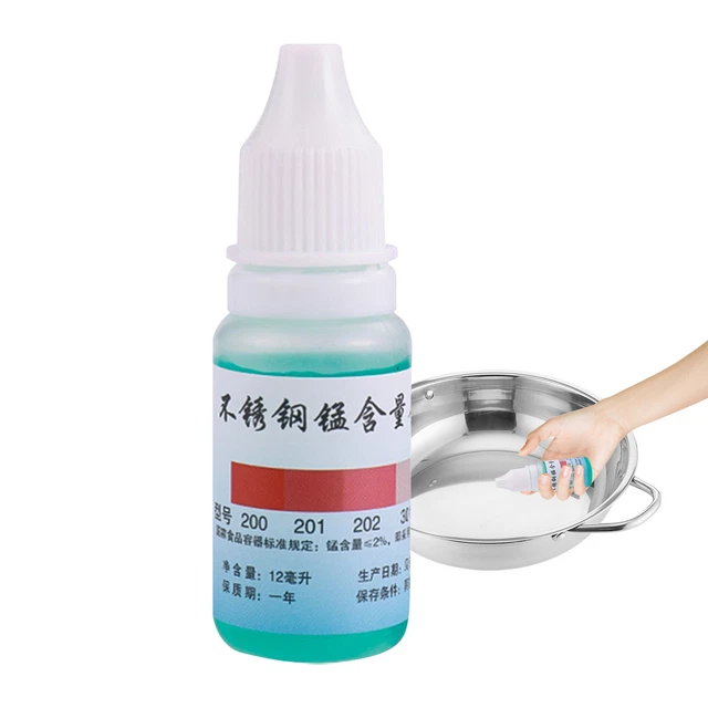 STAINLESS STEEL TESTING Reagent for Liquid Manganese Detection 304 ...