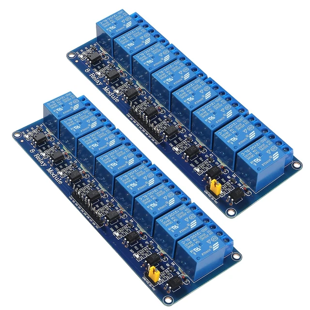 SOLID STATE RELAY Module Board High Level Trigger with Fuse 5V 8 ...