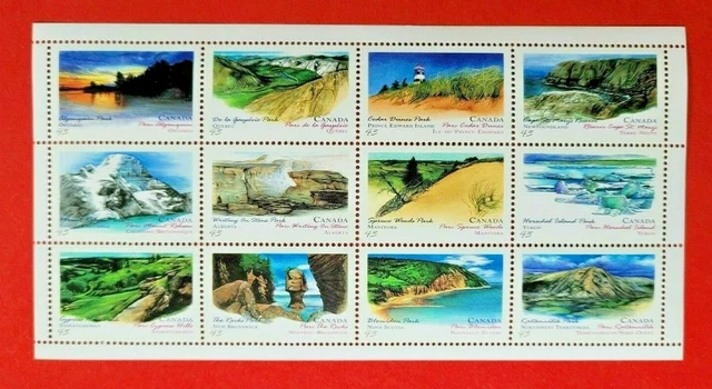 CANADA STAMP #1483AI "Provincial Parks" Pane/12 from field stock 1993 ...