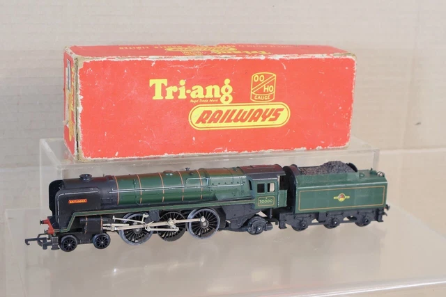 TRIANG R259 BR 4-6-2 BRITANNIA CLASS LOCOMOTIVE 70000 britannia om $115 ...