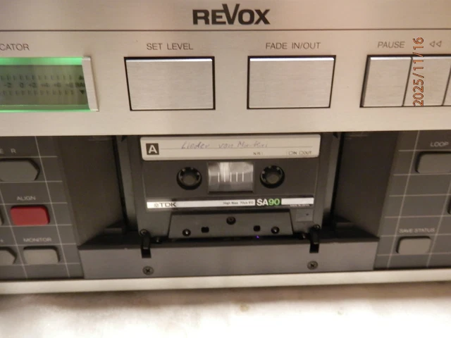 REVOX B 215 Tape Deck funktioniert noch High End aus Germany mit Einmeß ...