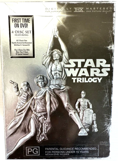 STAR WARS TRILOGY Episode's IV V VI + Bonus Disc 4 Disc DVD Box Set Region 4 $24.95 - PicClick AU