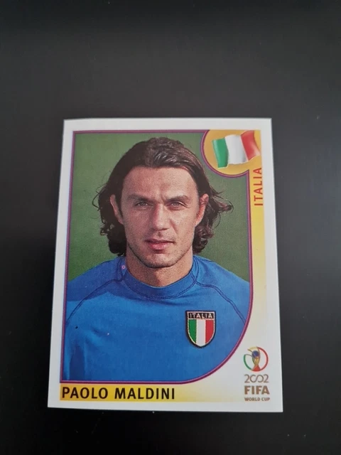 STICKER PANINI WORLD Cup Korea 2002 Paolo Maldini Italy # 460 EUR 6,95 - PicClick FR