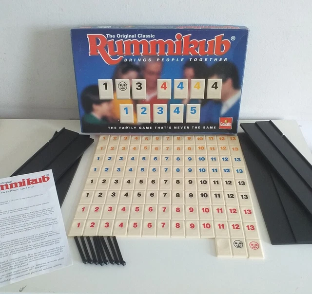 THE ORIGINAL CLASSIC Rummikub Tile Board Game 1994 Goliath Games Ltd £ ...