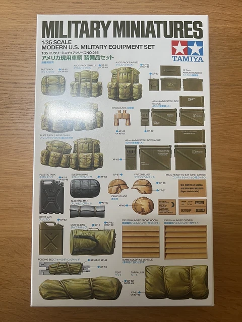 TAMIYA 1/35 US Modern Infantry Equipment - 35266 Military Model Kit ...