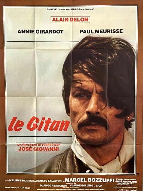 ALAIN DELON ANNIE Girardot Paul Meurisse LE GITAN José Giovanni 1975 120x160 EUR 50,00 - PicClick FR