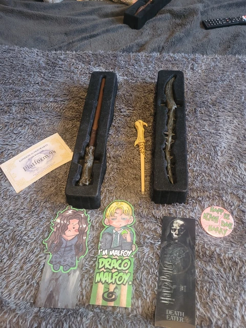 HARRY POTTER WAND Bundle Death Eater Hogwarts Draco Malfoy Bellatrix £ ...