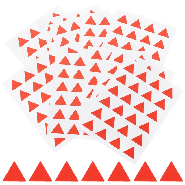 12 SHEETS MAP Marker Stickers Classification Triangle Label Decals Note ...