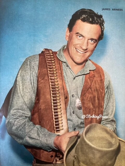 VINTAGE MAGAZINE PICTURE JAMES ARNESS 8x10 pin up 1950s film star ...