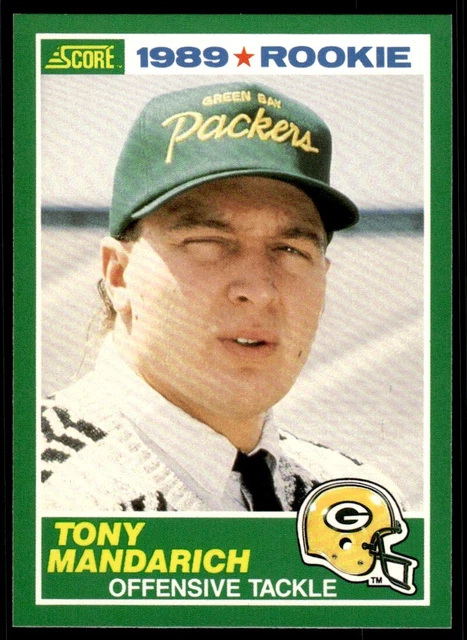 1989 SCORE TONY Mandarich recrue Green Bay Packers #269 EUR 1,56 ...