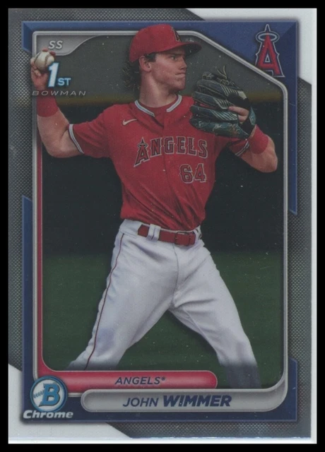 JOHN WIMMER 2024 Bowman #BCP-78 chrome 1ère perspective LA Angels EUR 2 ...