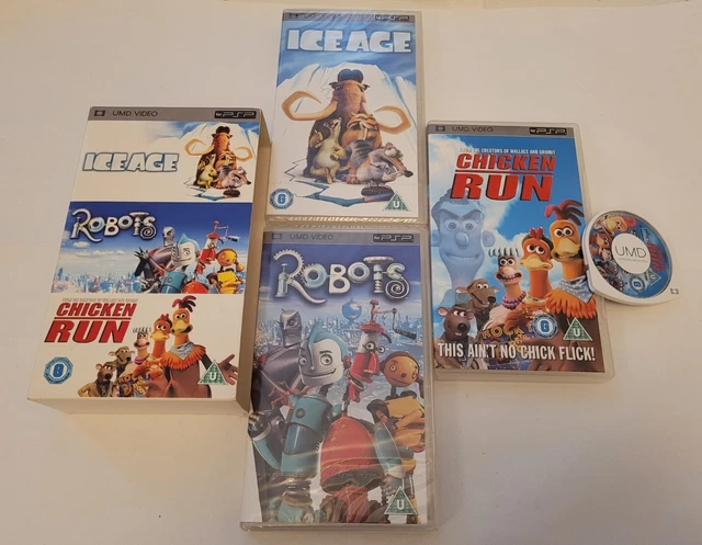 ICE AGE ROBOTS Chicken Run 2x New 1x VGC PSP UMD £24.98 - PicClick UK