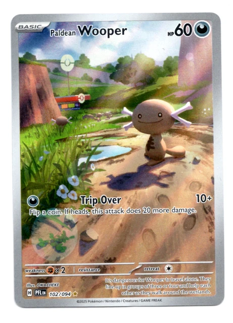 PALDEAN WOOPER 102/094 Full Art | Phantasmal Flames | Pokémon TCG $20. ...
