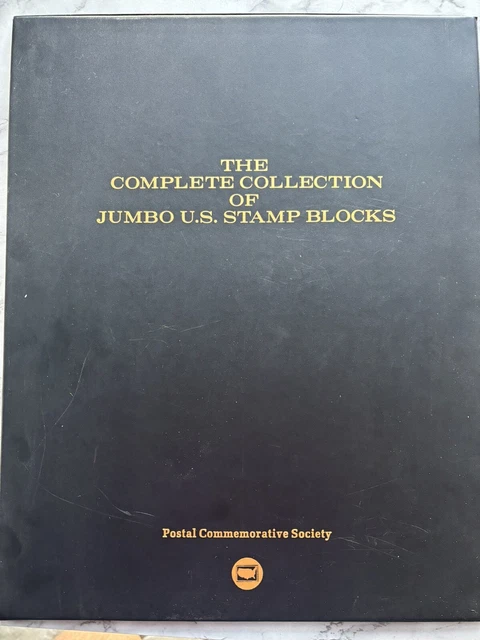 THE COMPLETE COLLECTION of jumbo u.s. stamps Blocks Postal ...