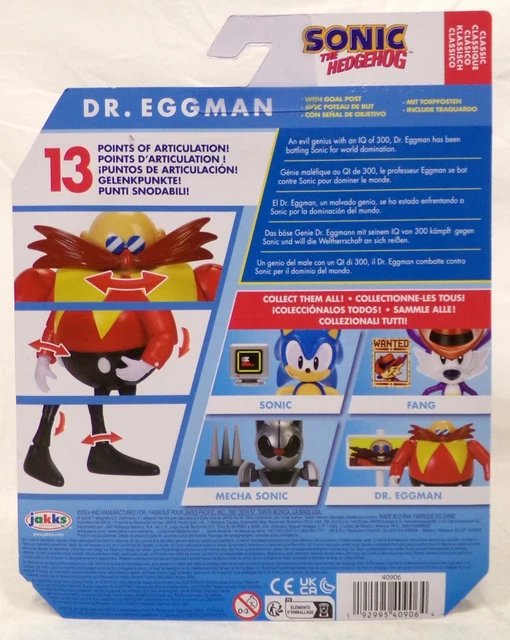 JAKKS PACIFIC SONIC The Hedgehog Clásico Dr Eggman Con Portería 4 ...