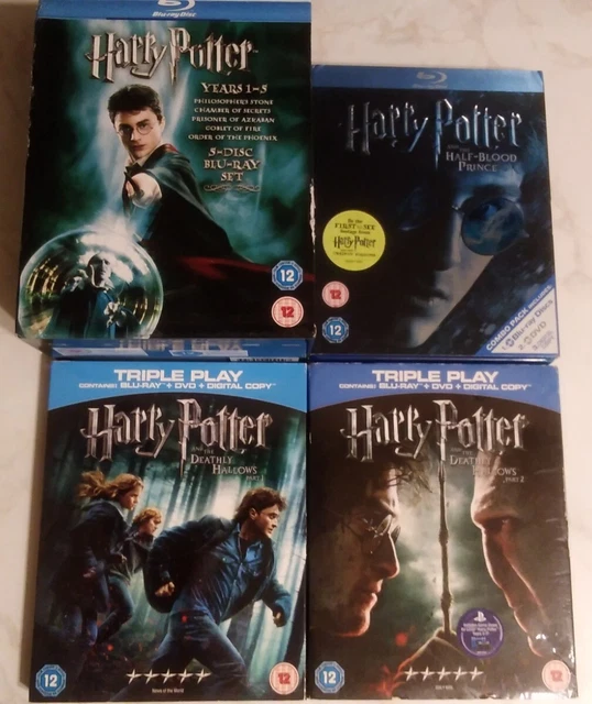 HARRY POTTER COMPLETE 8-Film Collection Blu-ray Bundle VERY GOOD ...