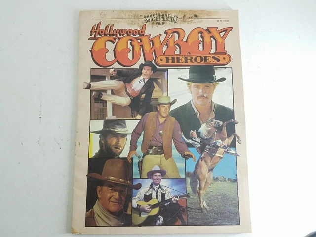 HOLLYWOOD COWBOY HEROES Volume Four 1981 Lone Ranger John Wayne Clint ...