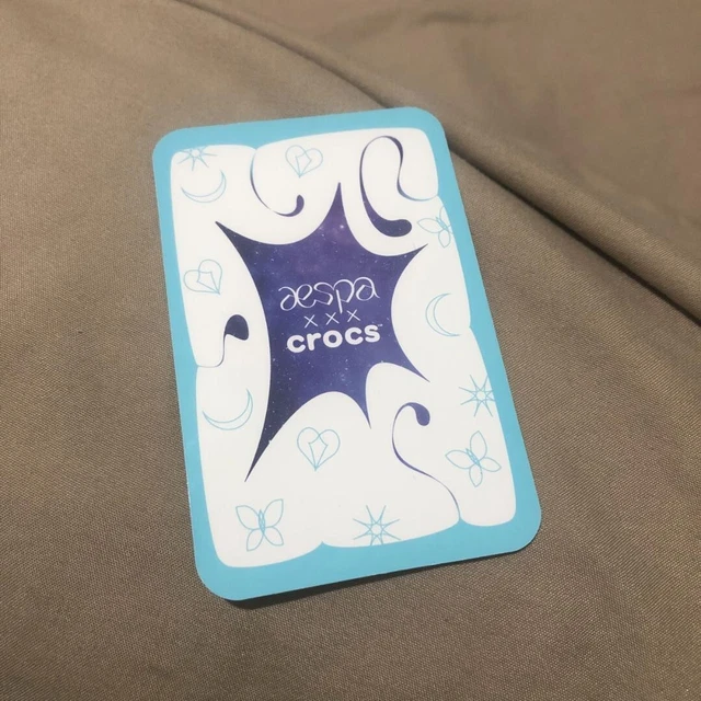 AESPA KARINA CROCS Benefits Limited Edition Official Trading Photocard ...