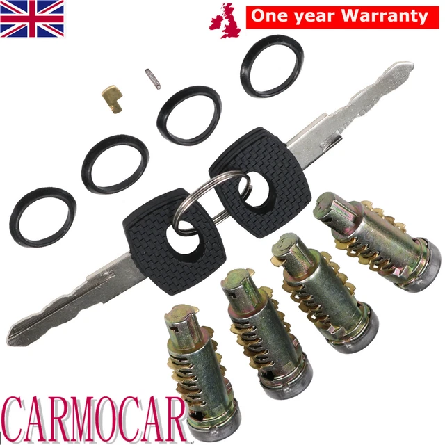 SET OF 4 Door Lock Barrel Cylinder W/ Keys For VW LT Mercedes Sprinter ...