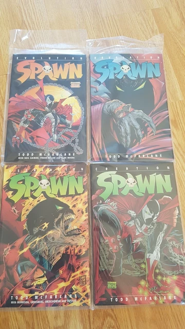 SPAWN GRAPHIC NOVELS - Creation, Revelation, Evolution, Escalation '92 ...
