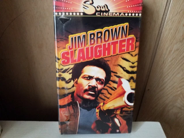 VHS MOVIE SLAUGHTER Blaxploitation Jim Brown Black Action Stella ...